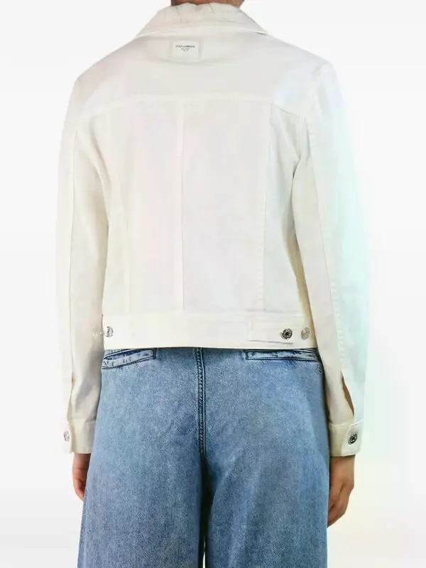 Dolce & Gabbana Denim Button-up Jacket - White