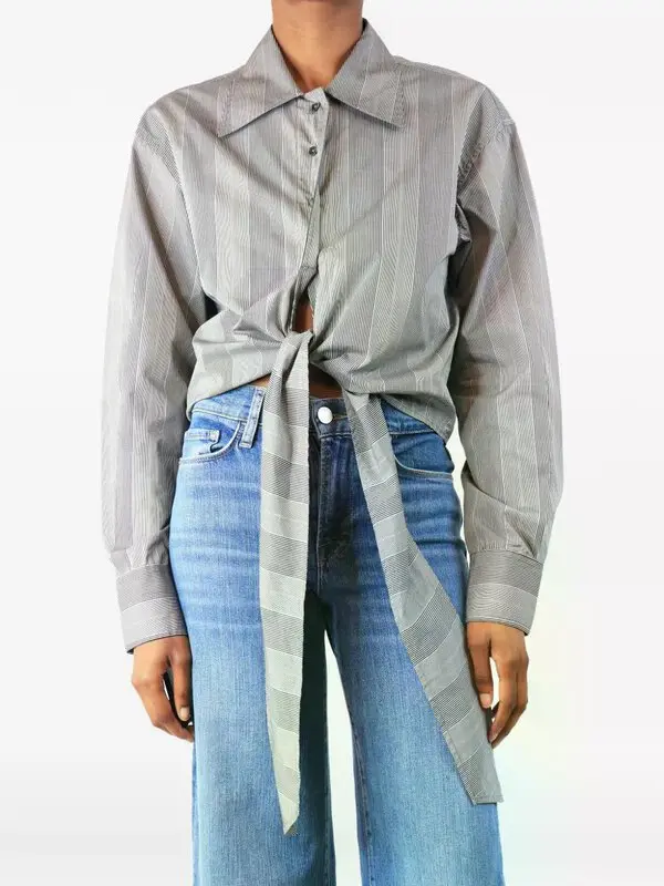 Our Legacy Check Tie-front Shirt