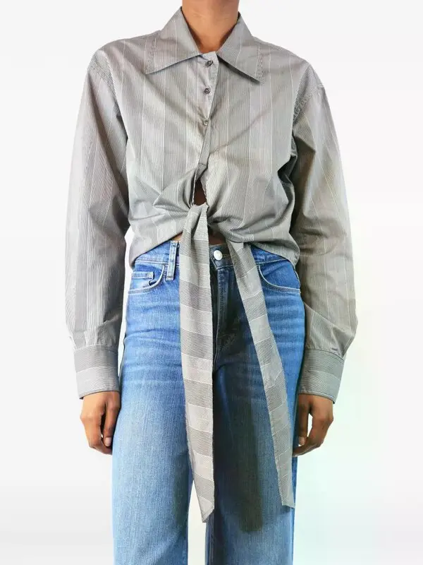 Our Legacy Check Tie-front Shirt