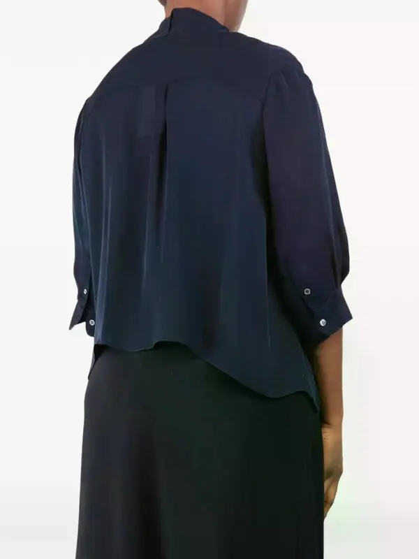 MORGANE LE FAY Silk Pussy-bow Blouse