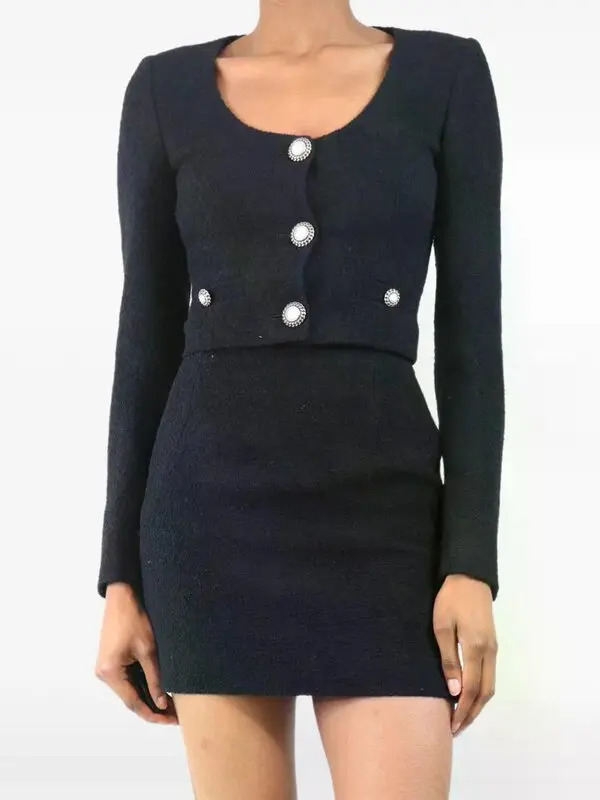 Alessandra Rich Bouclé Jacket And Skirt Set