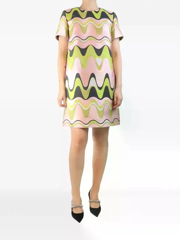 Emilio Pucci Wave-jacquard Mini Dress