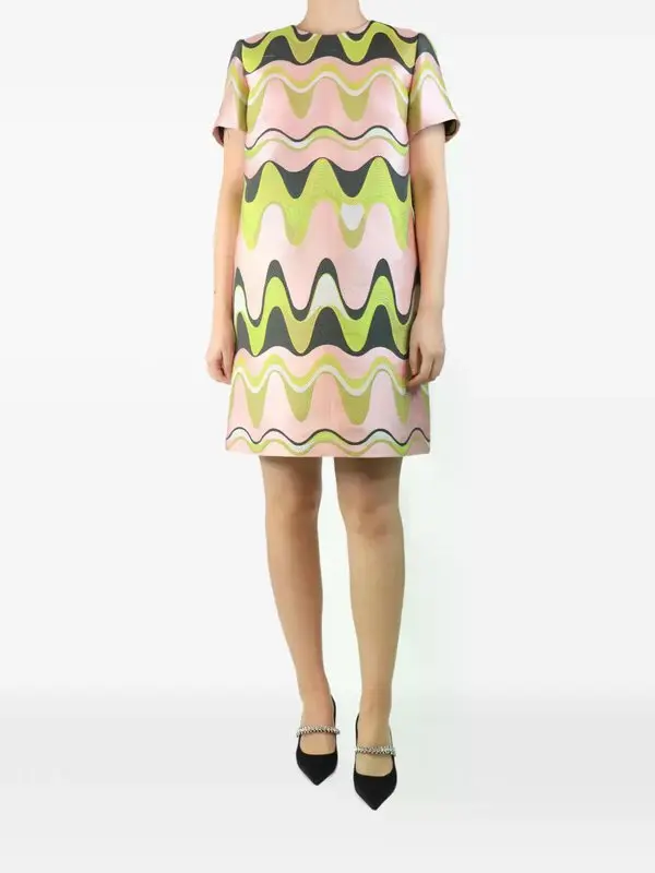 Emilio Pucci Wave-jacquard Mini Dress