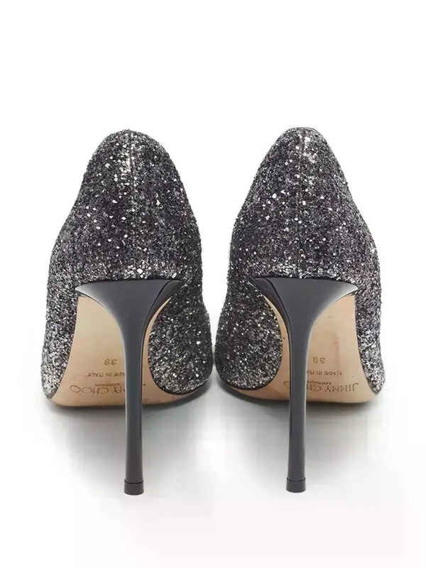 JIMMY CHOO Romy Glitter Pumps - Silver