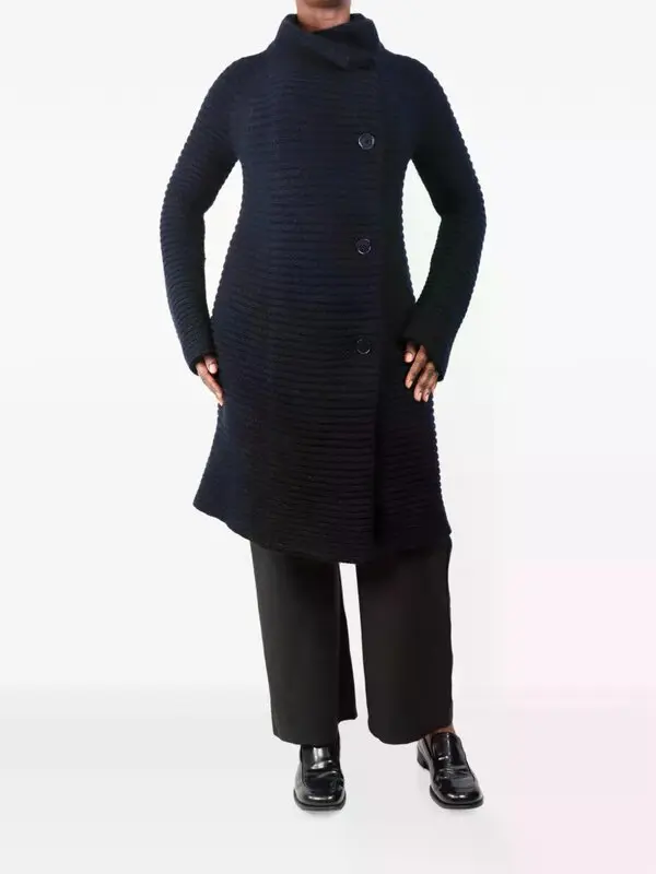 JIL SANDER Ribbed Cashmere Coat