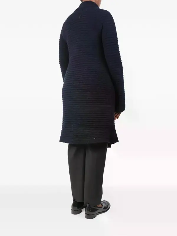 JIL SANDER Ribbed Cashmere Coat
