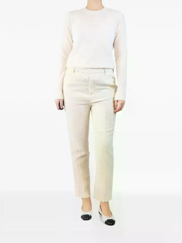 Rick Owens Textured Finish Linen And Wool Blend Trousers