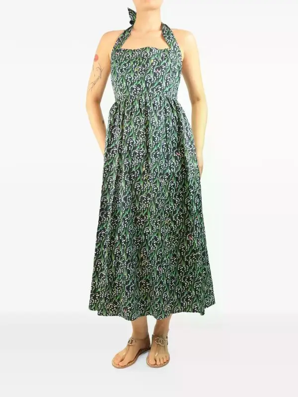 Hill House Home Fleur Midi Dress - Black