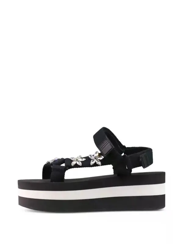 Marni Embellished Platform Sandals - Black