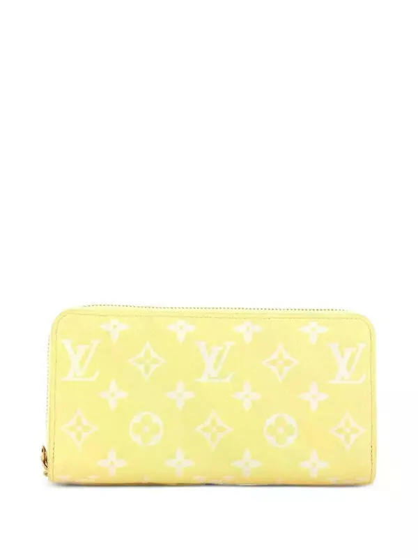 LOUIS VUITTON Zippy Wallet Spring In The City Monogram Empreinte Leather Small Wallets - Yellow