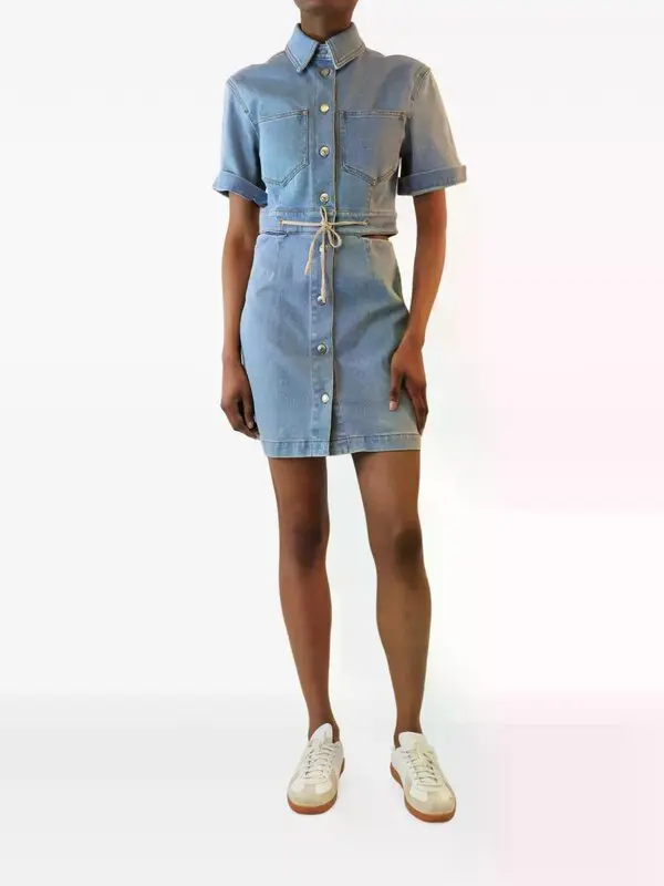 Nanushka Classic Collar Button-down Mini Dress