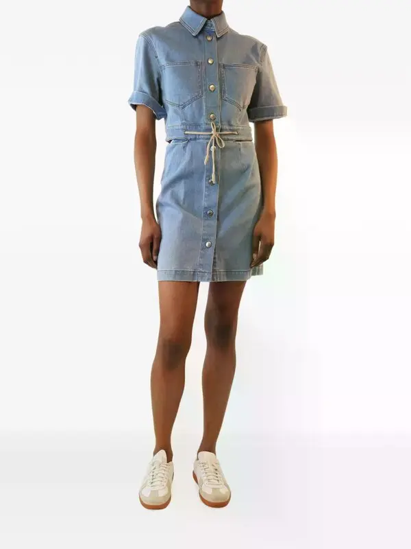 Nanushka Classic Collar Button-down Mini Dress