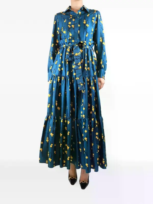 La DoubleJ Floral Print Maxi Dress