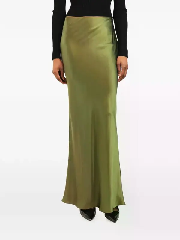 Cult Gaia Satin Maxi Skirt
