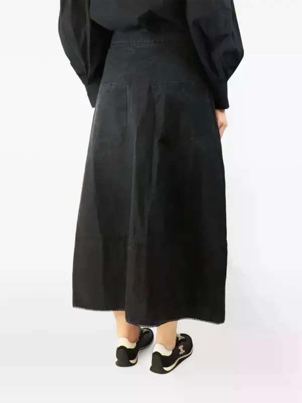 Apuntob Pleated Maxi Skirt
