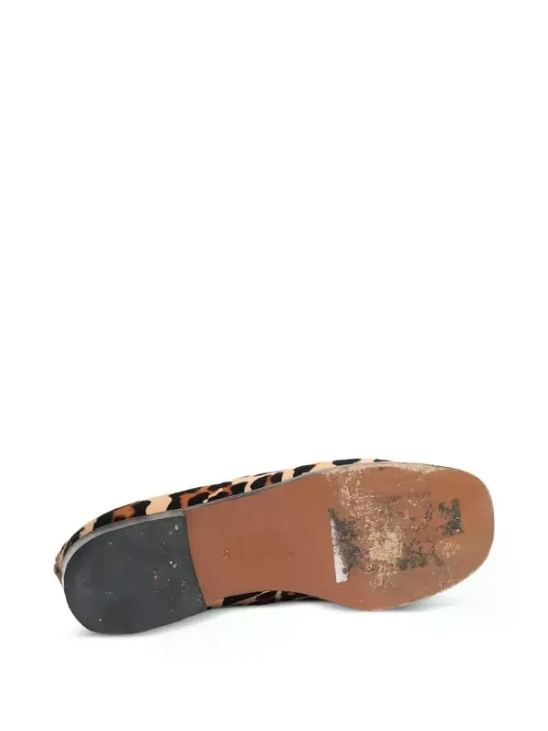Marni Leopard-print Calf-hair Lace-up Shoes
