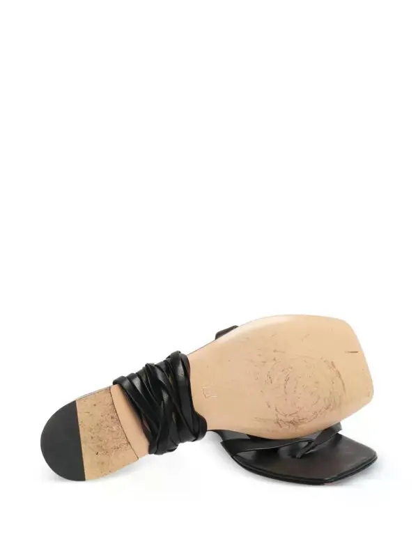 GIANVITO ROSSI Leather Wrap Sandals