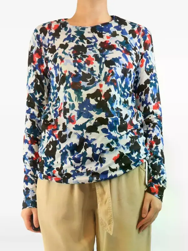 Proenza Schouler Abstract Print Long-sleeve T-shirt