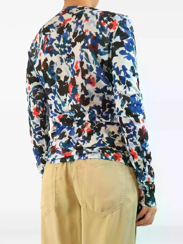 Proenza Schouler Abstract Print Long-sleeve T-shirt