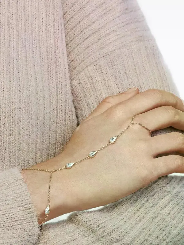 JEWELS AFICIONADO Mika Diamond Hand Chain - Gold