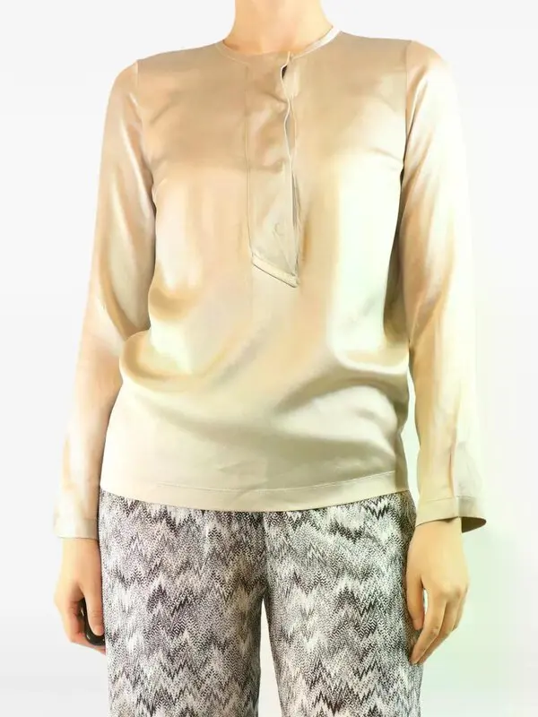 Brunello Cucinelli Sparkly Silk Top