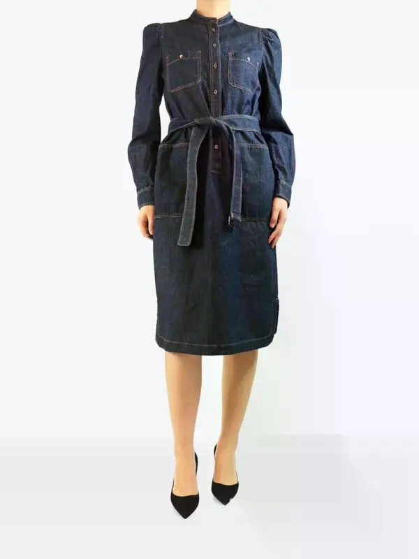 Max Mara Cotton Denim Midi Dress