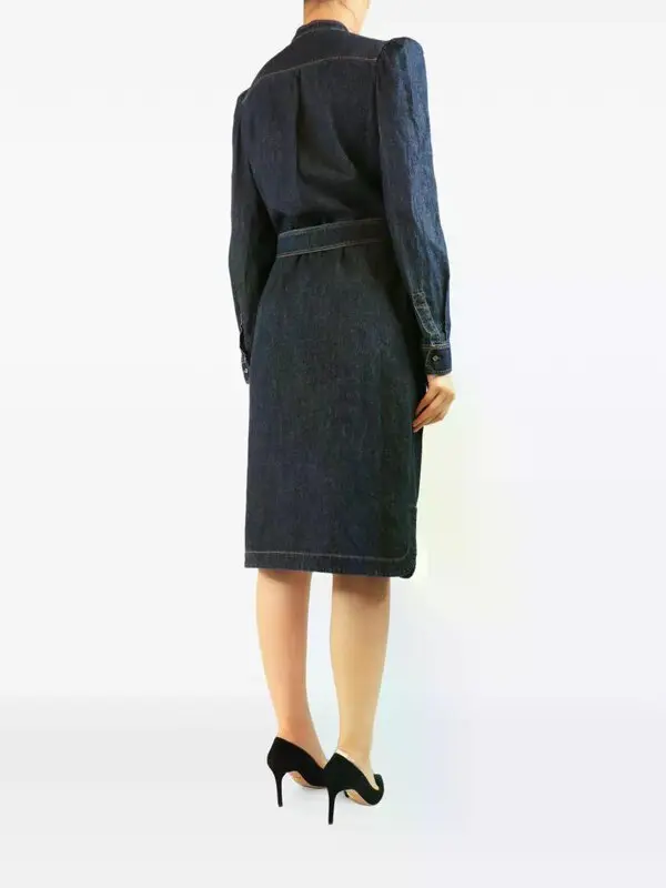Max Mara Cotton Denim Midi Dress