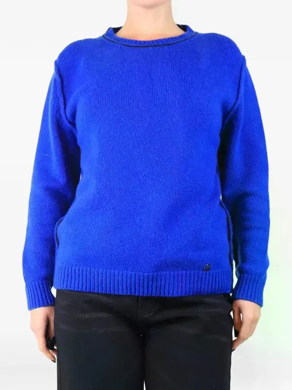 Loro Piana Cashmere Crew Neck Sweater - Blue
