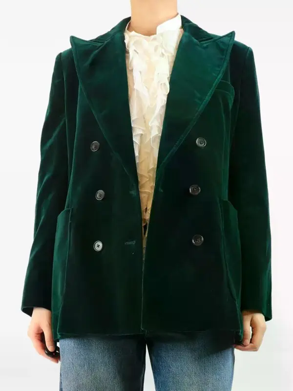 Bella Freud Double-breasted Blazer - Green
