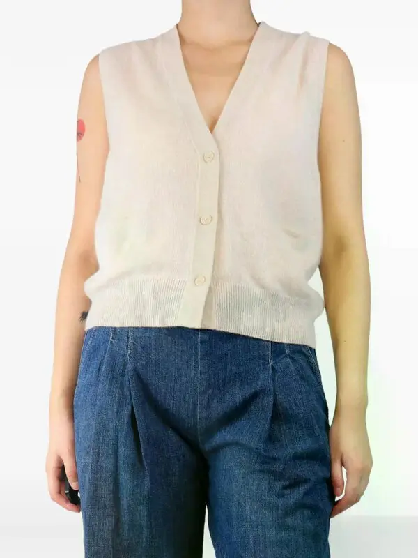 No Brand V-neck Sleeveless Cardigan