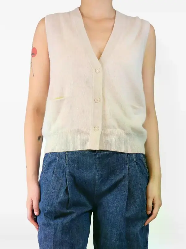 No Brand V-neck Sleeveless Cardigan