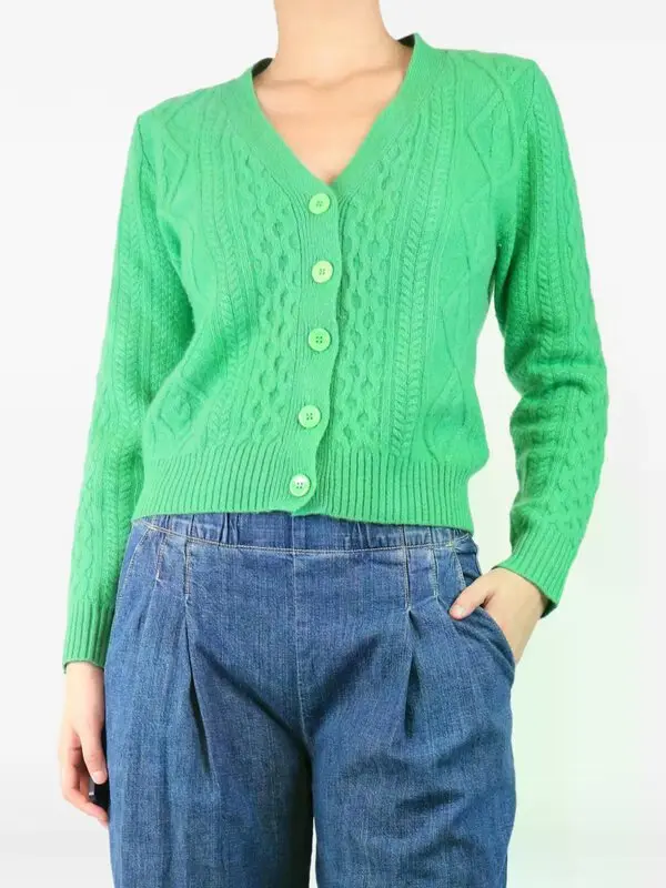 JUMPER1234 Cable Knit Cardigan