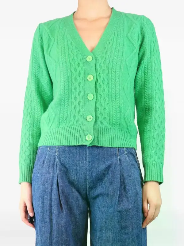 JUMPER1234 Cable Knit Cardigan