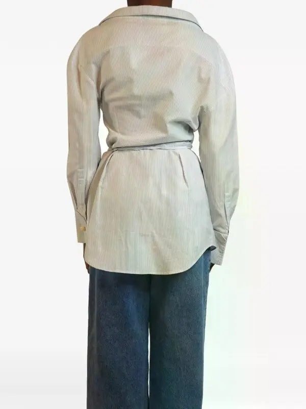Jacquemus Striped Wrap Shirt
