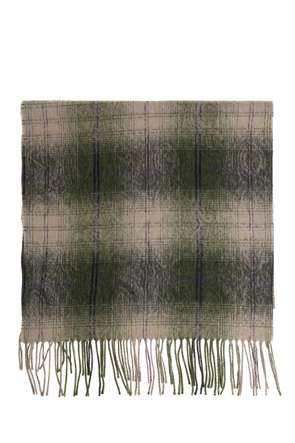 Etro Wool Scarf With Fringes