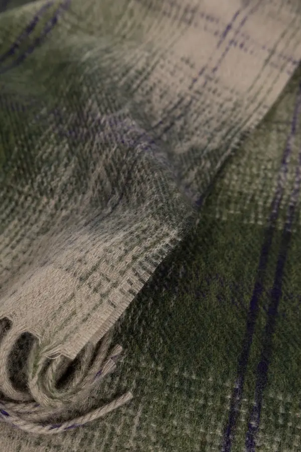 Etro Wool Scarf With Fringes