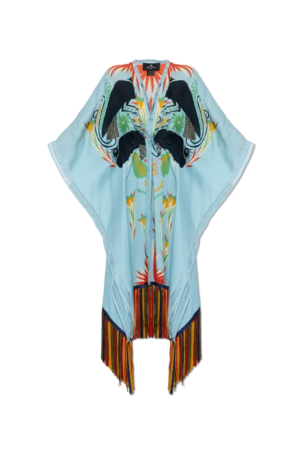 Etro Silk Dress With Fringes