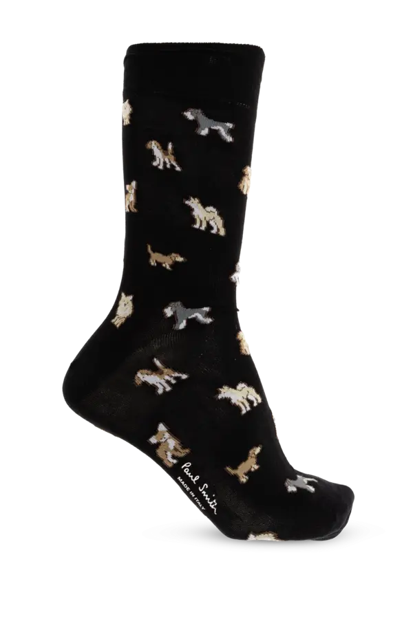 Paul Smith Socks With Print - Black