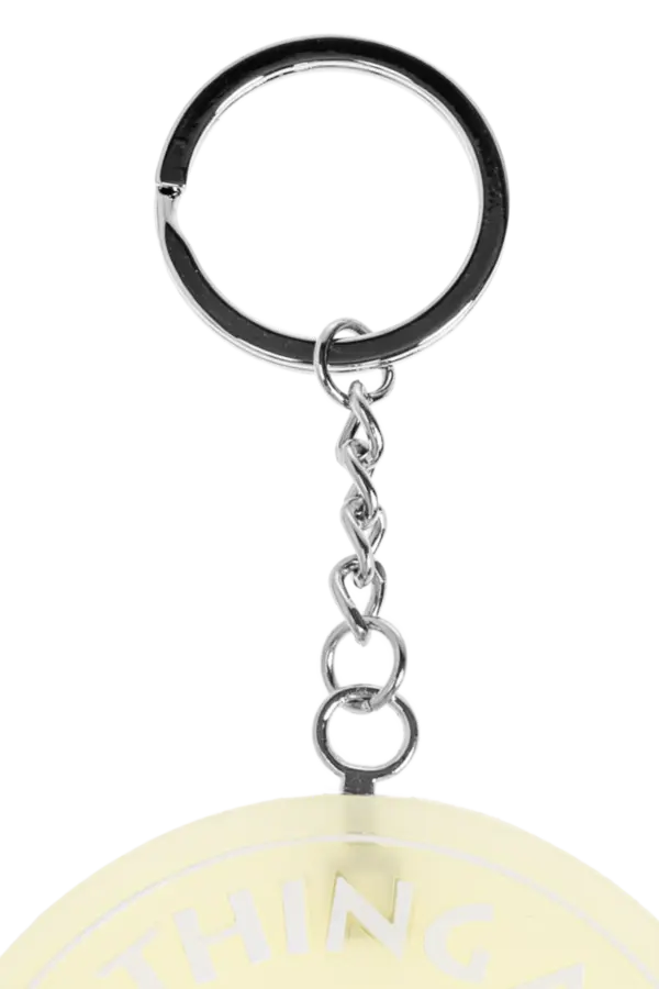 A BATHING APE Monkey Head Logo Keychain