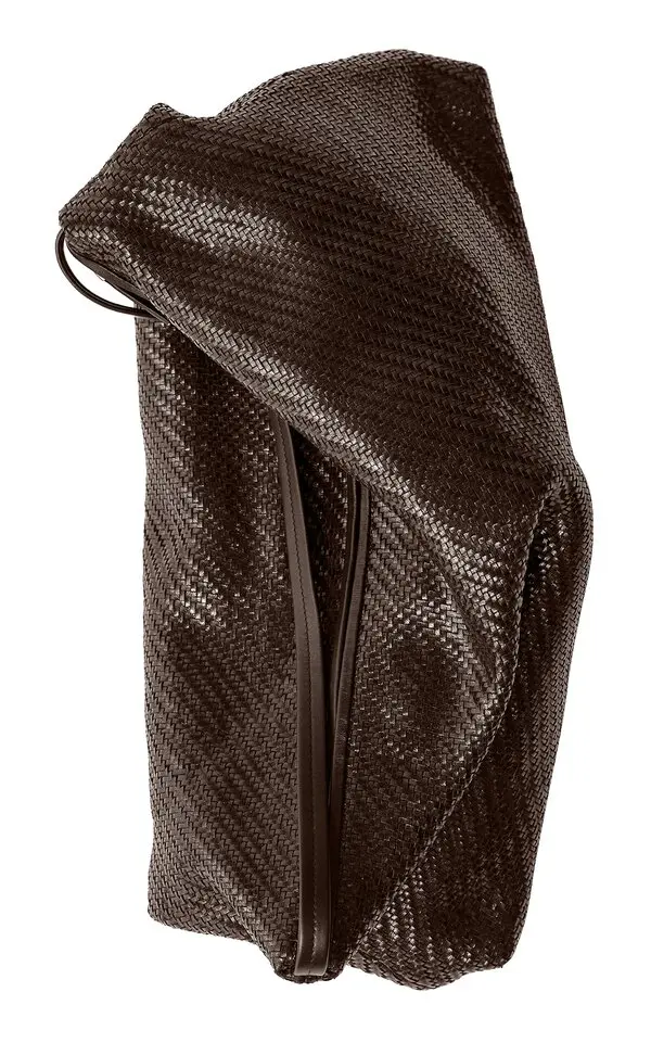 ST. AGNI Woven Hobo Bag - Brown