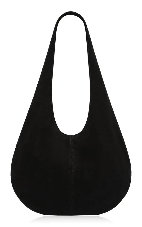 ST. AGNI Soft Oval Shoulder Bag - Black