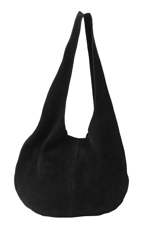 ST. AGNI Soft Oval Shoulder Bag - Black