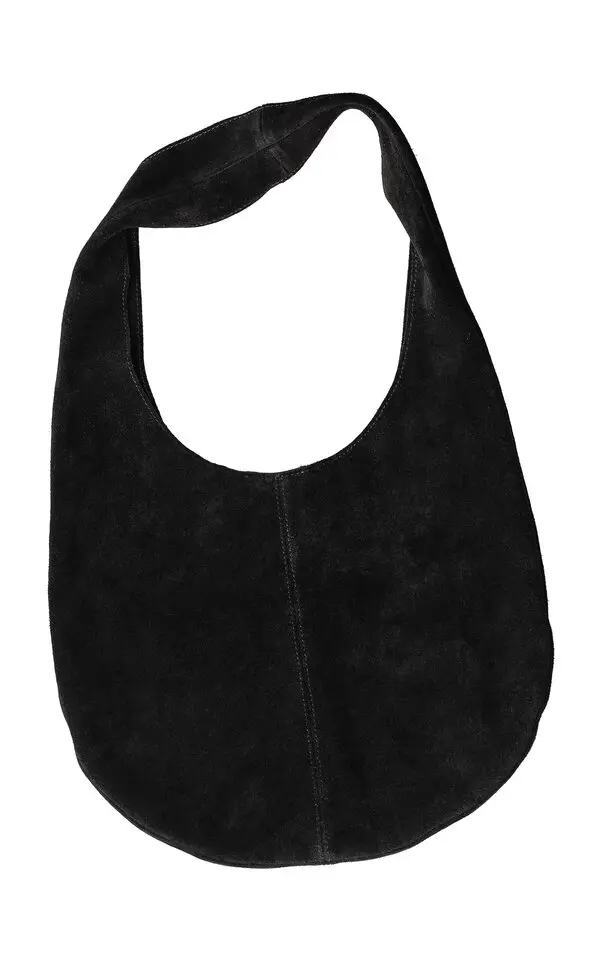ST. AGNI Soft Oval Shoulder Bag - Black