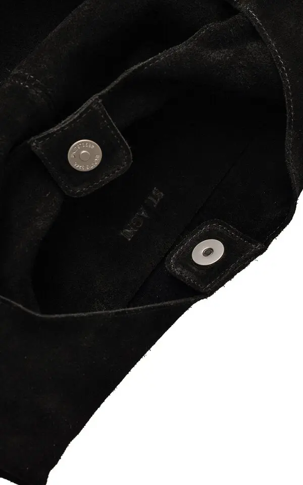 ST. AGNI Soft Oval Shoulder Bag - Black
