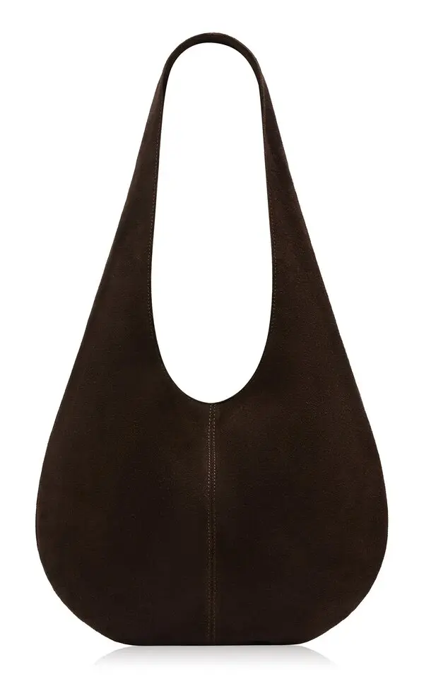 ST. AGNI Soft Oval Shoulder Bag - Brown