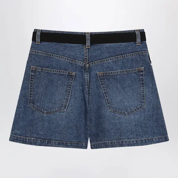 Sacai Wool And Denim Shorts