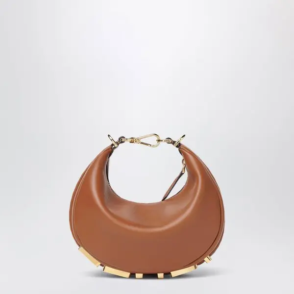 Fendi Graph"y Mini Bag In Saddle Leather - Brown