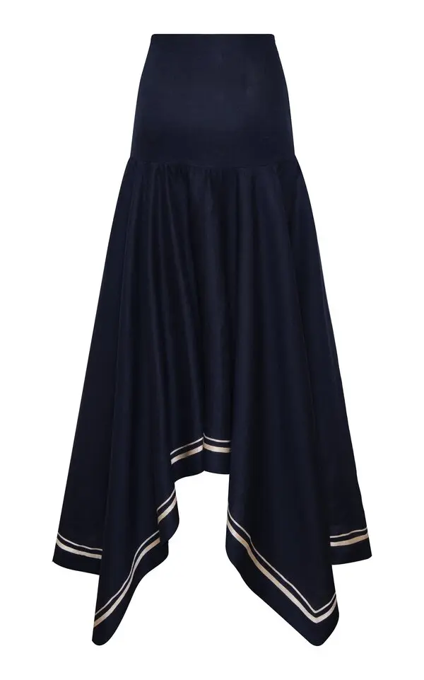 ANDRES OTALORA Wayuu Linen Maxi Skirt