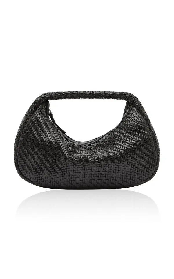 ST. AGNI Woven Mini Bon Bon Bag - Black