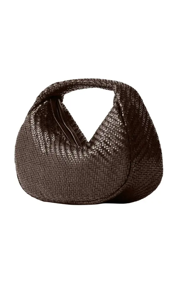ST. AGNI Woven Mini Bon Bon Bag - Brown